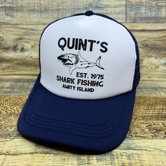 Snap-Back | Accessories | Quints Shark Fishing Amity Island Jaws Mens ...